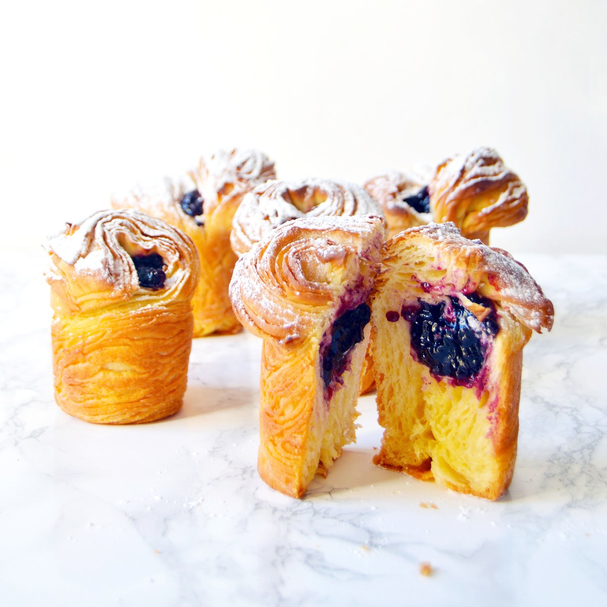 Blueberry Cruffins (Crossiant + Muffins)