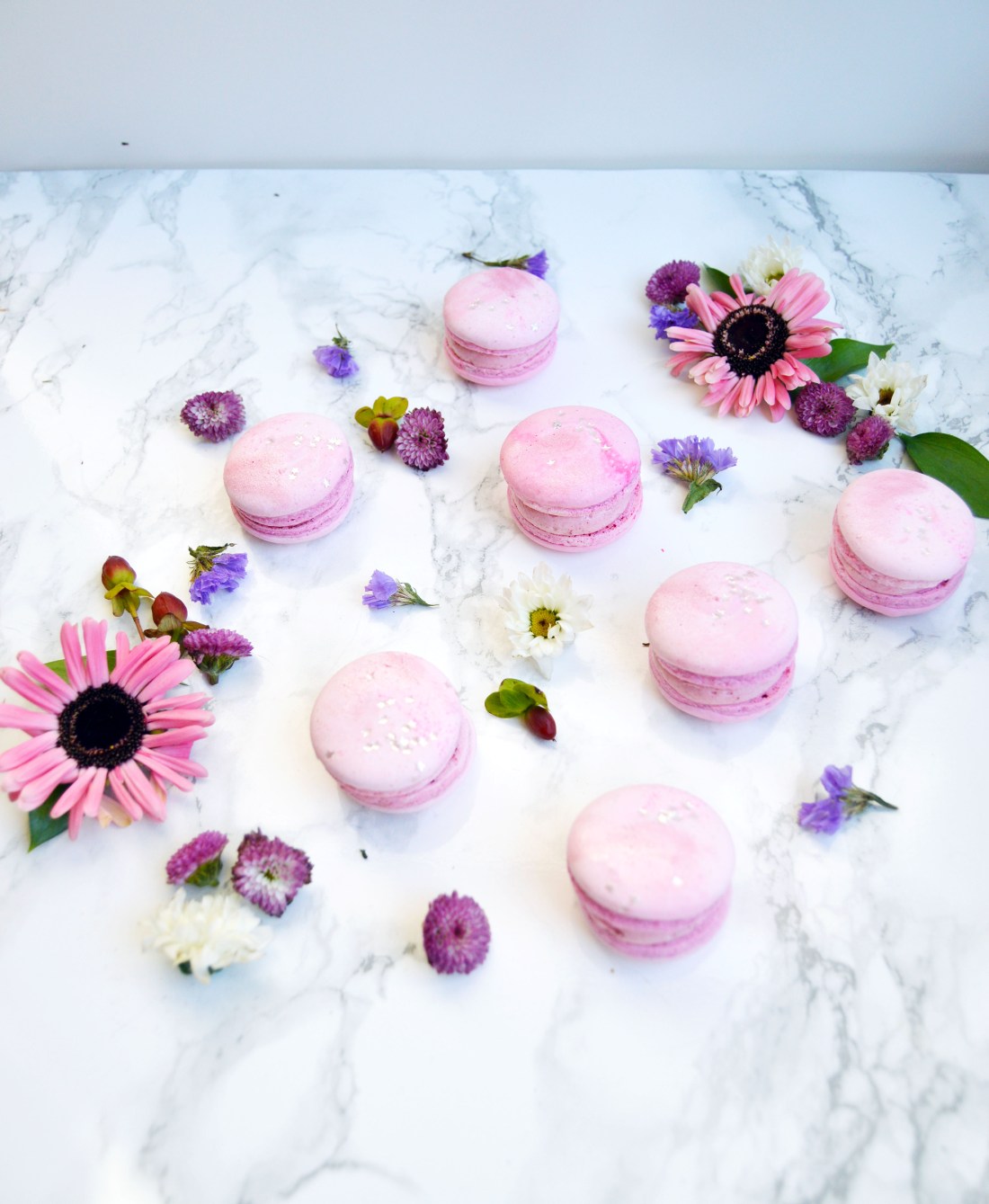 Raspberry Rosé Macarons