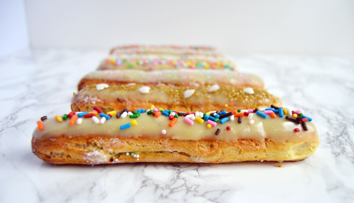 Cake Batter Éclairs